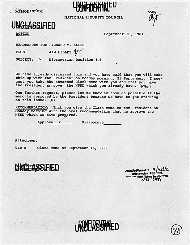 NSDD - National Security Decision Directives - Reagan Administration