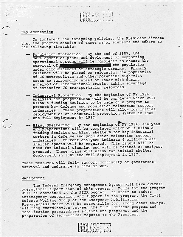 NSDD - National Security Decision Directives - Reagan Administration