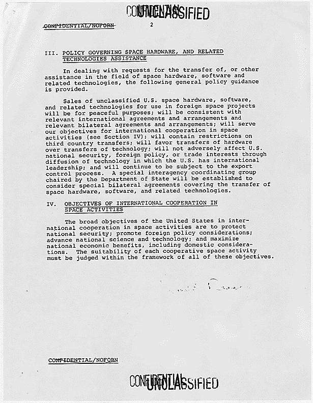 NSDD - National Security Decision Directives - Reagan Administration