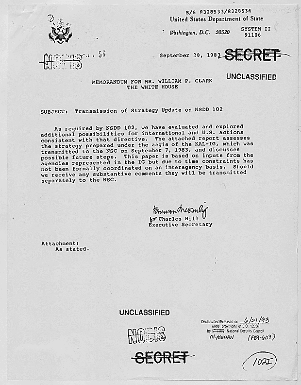NSDD - National Security Decision Directives - Reagan Administration