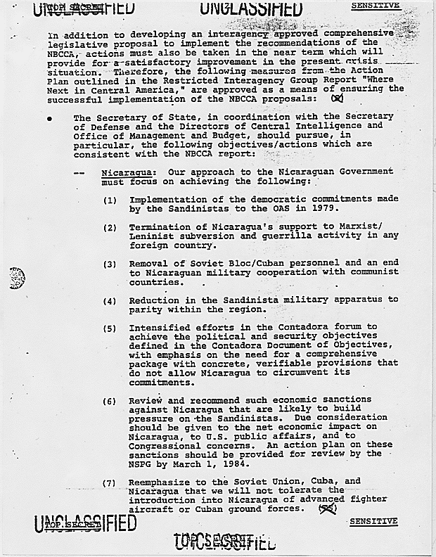 NSDD - National Security Decision Directives - Reagan Administration